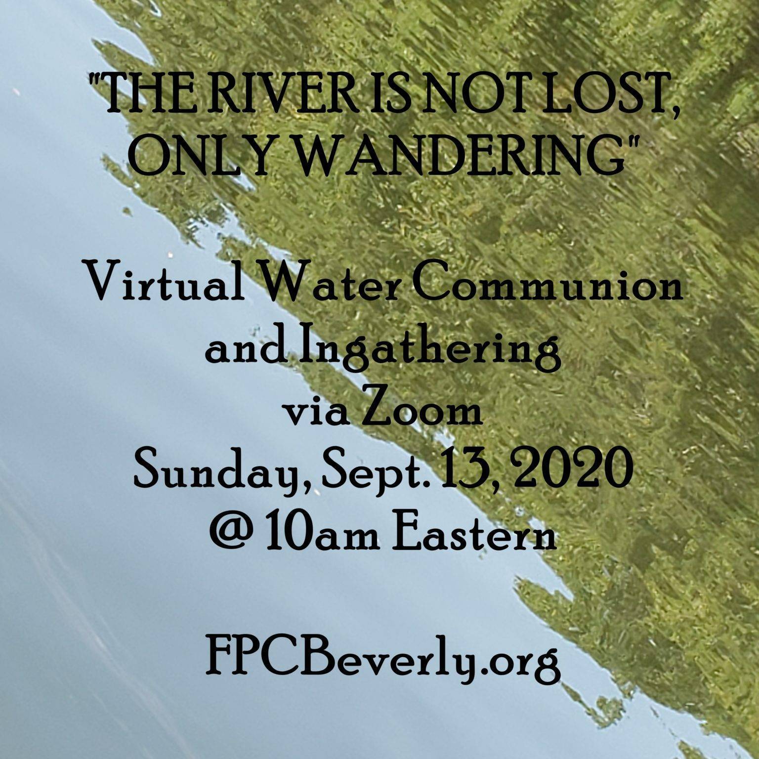 Water Communion 2020 - First Parish Unitarian Universalist Church